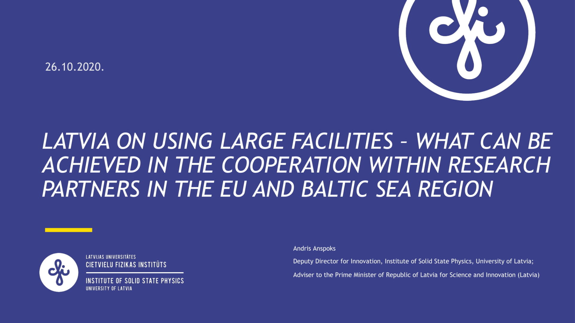 Presentations – Baltic Science Network